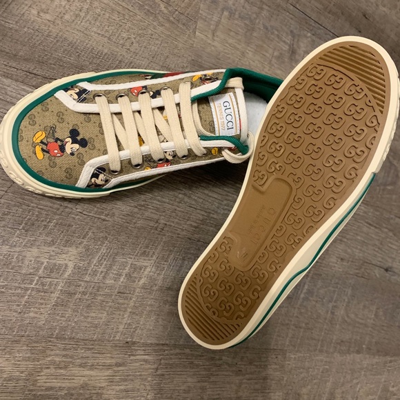 Gucci | Shoes | Gucci Disney Mikey Mouse Sneakers With Gg Guccis Sims ...